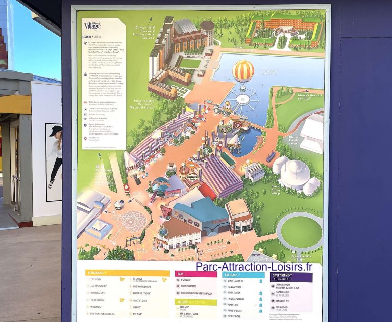 Qu'est ce que le Disney Village ? Liste boutiques, restaurants, plan, tarif