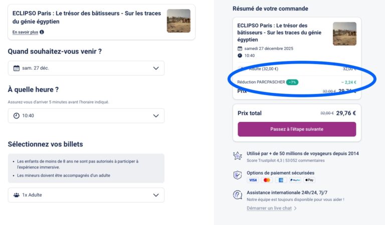 🎟️ Code promo Eclipso 2026 réduction sur tous les billets