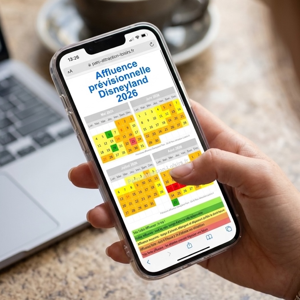 Affluence parcs 2026 🗓️ Calendriers de fréquentation prévue